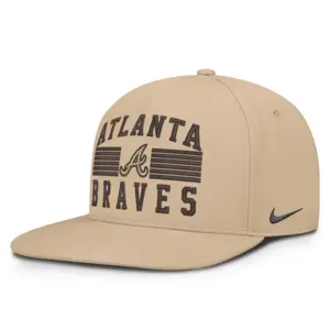 Nike Atlanta Braves Pro Aerobill Mlb Adjustable Hat - Brown
