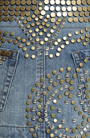 JADED LONDON Embellished Denim Miniskirt
