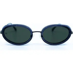 TAXXON EYEWEAR Taxxon Eyewear Gala Ash Oval Sunglasses Green