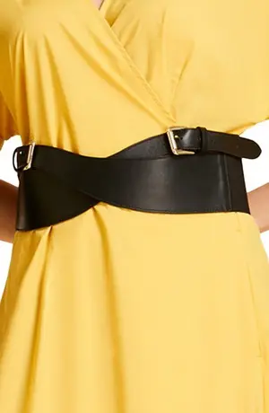 Marina Rinaldi Liguria Crossover Leather Belt