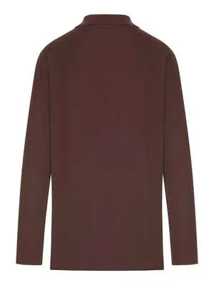 Miu Miu Ribbed Wool Polo Sweater