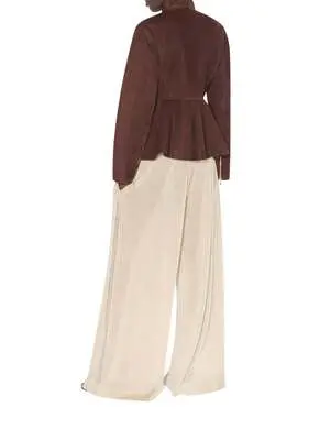 Alaïa Suede Goatskin Peplum Jacket - Multicolor