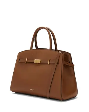 DEMELLIER The Midi Hudson Leather Top Handle Bag