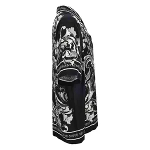 Versace Barocco Print Short-sleeved Shirt - Black