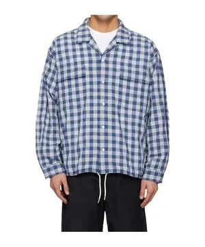 Nanamica Ooal Palaka Plaid Shirt - Gray