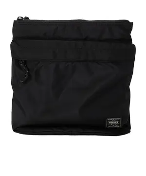 PORTER-YOSHIDA  CO Force Zipper Shoulder Bag - Black