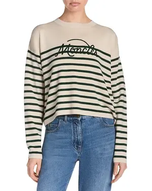 Moncler Logo Crewneck Sweater - Lime
