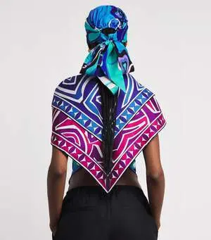 Emilio Pucci Silk Labirinto Scarf