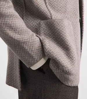 LARDINI Virgin Wool Knitted Blazer