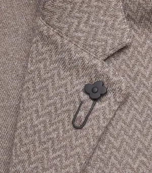 LARDINI Virgin Wool Knitted Blazer