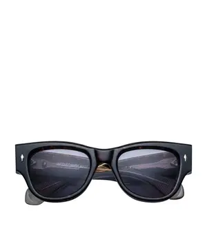 JACQUES MARIE MAGE Chelsea Tortoiseshell Sunglasses - Black