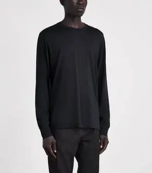 TOM FORD Lyocell-cotton Long-sleeve T-shirt