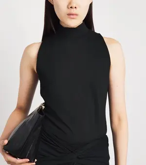ME+EM Jersey High-neck Sleeveless Top