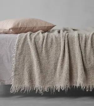 SOCIETY LIMONTA Alpaca-wool Tuis Blanket - Grey
