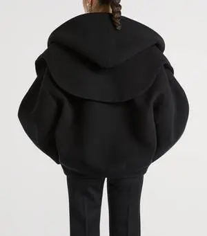 Balmain Virgin Wool Oversized Pea Coat