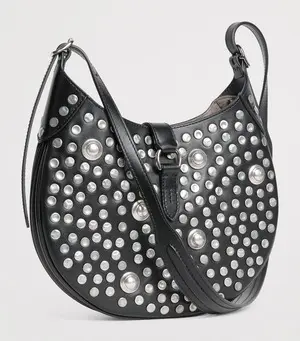 Polo Ralph Lauren Leather Studded Shoulder Bag