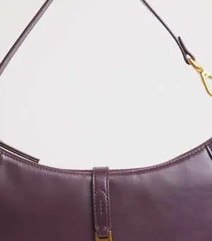 Polo Ralph Lauren Mini Leather Shoulder Bag - Burgundy