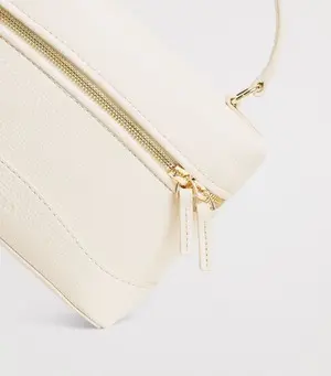 Sandro Leather Tangolino Vanity Bag - Beige
