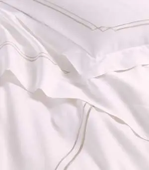 Frette Cotton Layering Embroidery Oxford Pillowcase