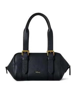 Mulberry Small Leather Boston Shoulder Bag - Black