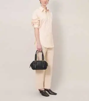 Mulberry Small Leather Boston Shoulder Bag - Black