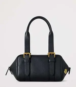 Mulberry Small Leather Boston Shoulder Bag - Black