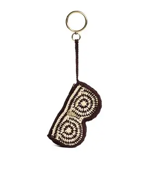 Sandro Crochet Glasses Case - Beige