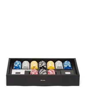 Prada Saffiano Leather Poker Set