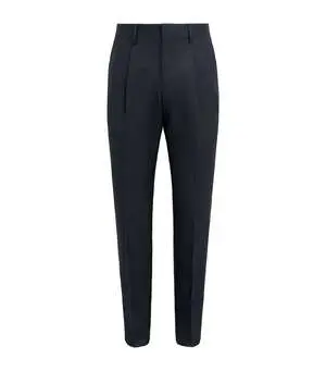 LARDINI Virgin Wool-blend Suit Trousers