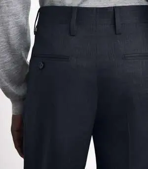 LARDINI Virgin Wool-blend Suit Trousers
