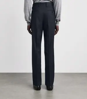 LARDINI Virgin Wool-blend Suit Trousers