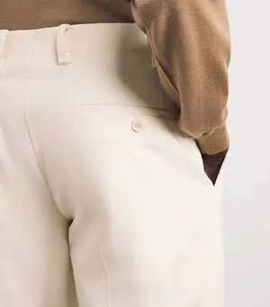 LARDINI Stretch-cotton Twill Chinos