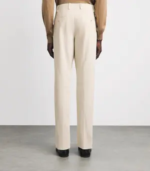 LARDINI Stretch-cotton Twill Chinos