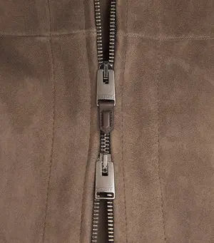 Canali Lamb Suede Bomber Jacket