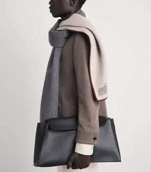 Colombo Cashmere Nubuck-trim Scarf