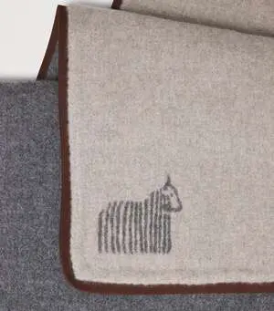 Colombo Cashmere Nubuck-trim Scarf