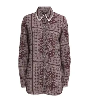 Veronica Beard Paisley Print Button-down Shirt