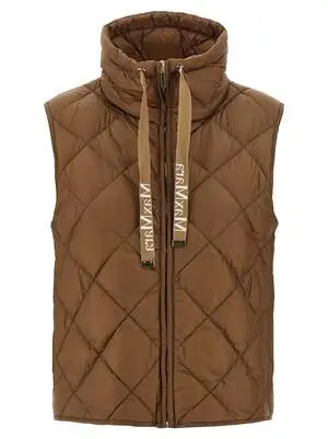 Max Mara Tregic Quilted Vest - Brown