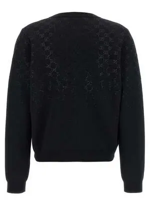 Gucci Gg Crystal Embellished Wool Cardigan