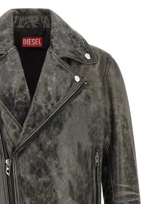 DIESEL® L-eon-cjcm' Leather Biker Jacket