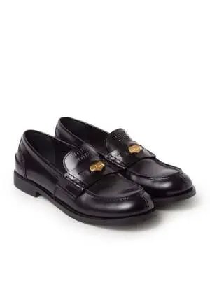 Miu Miu Brushed Leather Loafers