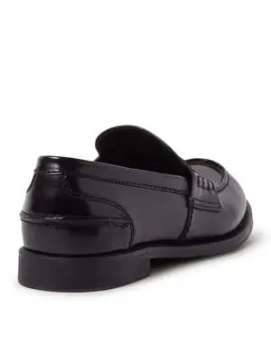 Miu Miu Brushed Leather Loafers