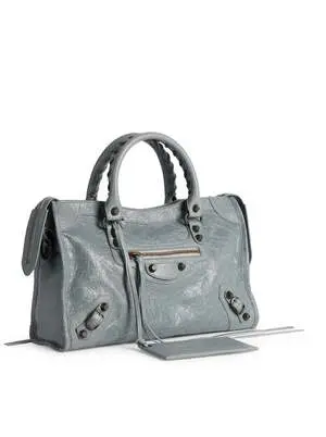 Balenciaga Le City Small Bag In Arena Lambskin - Multicolor