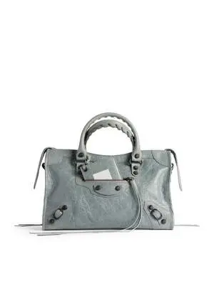 Balenciaga Le City Small Bag In Arena Lambskin - Multicolor