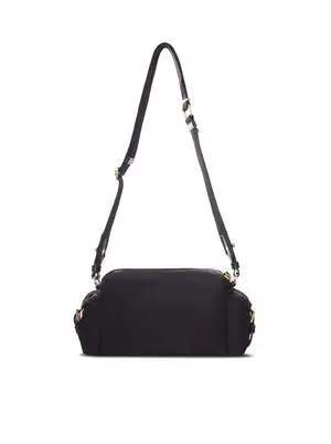 Prada Explore Bag In Re-nylon And Saffiano - Black