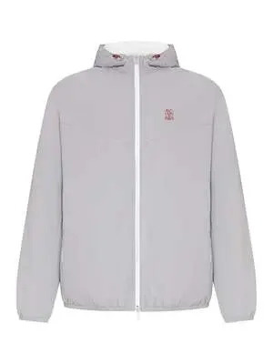 Brunello Cucinelli BRUNELLO CUCINELLI Technical Fabric Hooded Jacket Gray