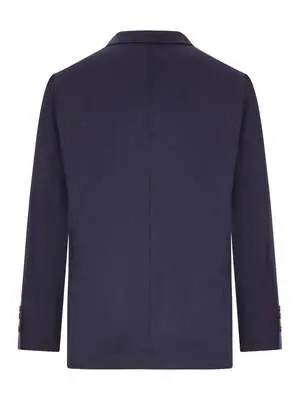 Brunello Cucinelli Cashmere Blazer With Contrasting Lining