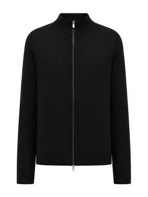 Brunello Cucinelli Cashmere Zip-up Cardigan - Black