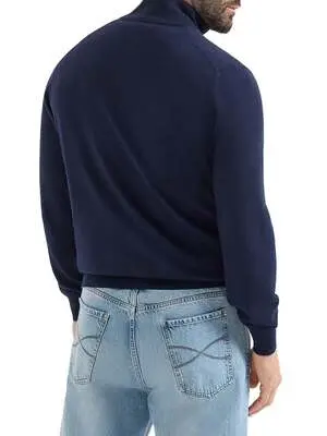 Brunello Cucinelli Cashmere Zip-up Cardigan - Blue