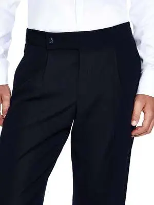 Giorgio Armani Royal Line Double Breasted Suit In Canneté Crepe Wool - Brown